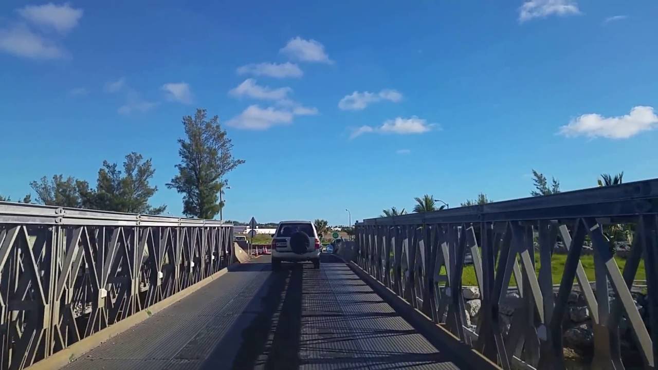 Bermuda Drive. Causeway - Bailey Bridge maintenance work - YouTube