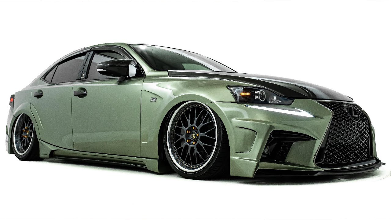 2017 LEXUS IS 350 BAGGED, PAINTED MILLENIUM JADE WITH MANY UPGRADES ...