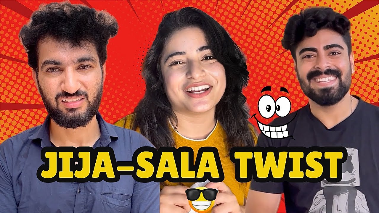 Jija-Sala Twist 🤣 #jijasala #jijasalacomedy #jijasalafun #familyfun # ...