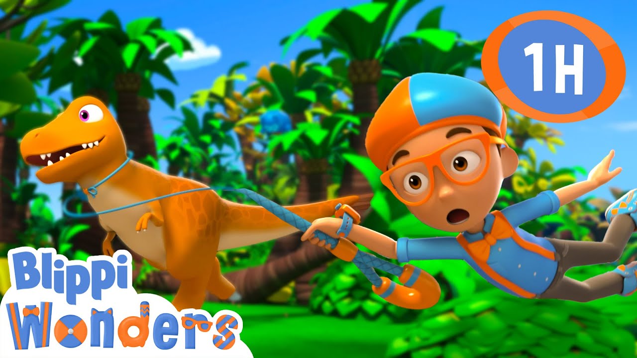 Pet T-Rex 🦖 | Blippi Wonders | Best Animal Videos for Kids | Kids Songs ...
