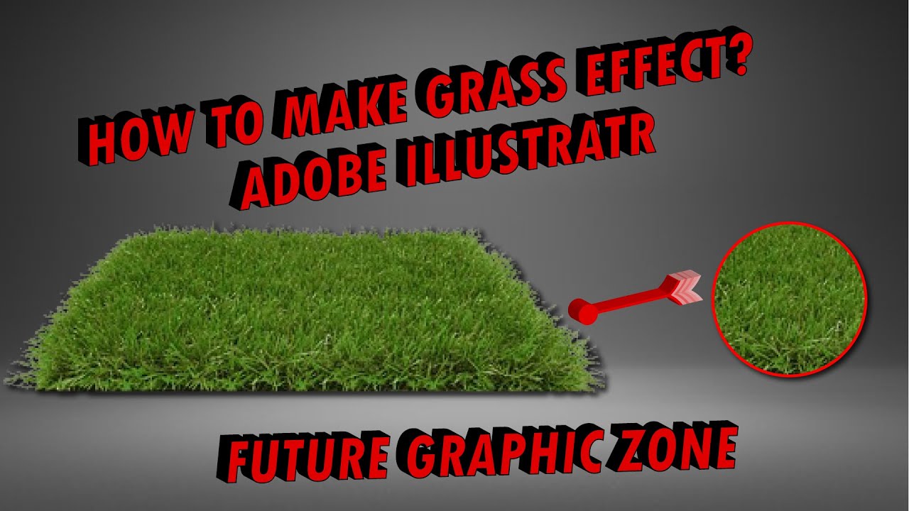 How to make GRASS Texture Effect in Adobe illustrator | Tips And Tricks ...