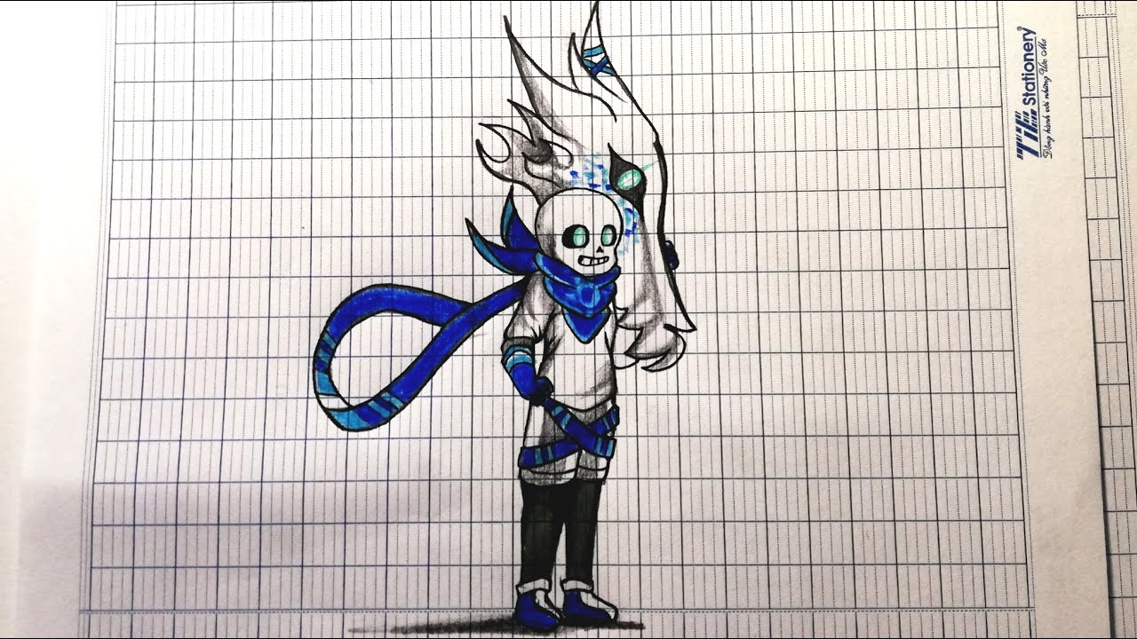 How to draw Sans, night sans, How to draw Gaster Blaster, Undertale ...