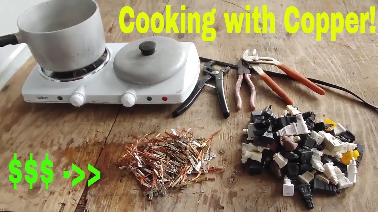 Cooking Brass Plugs with Copper - Easy Money - YouTube
