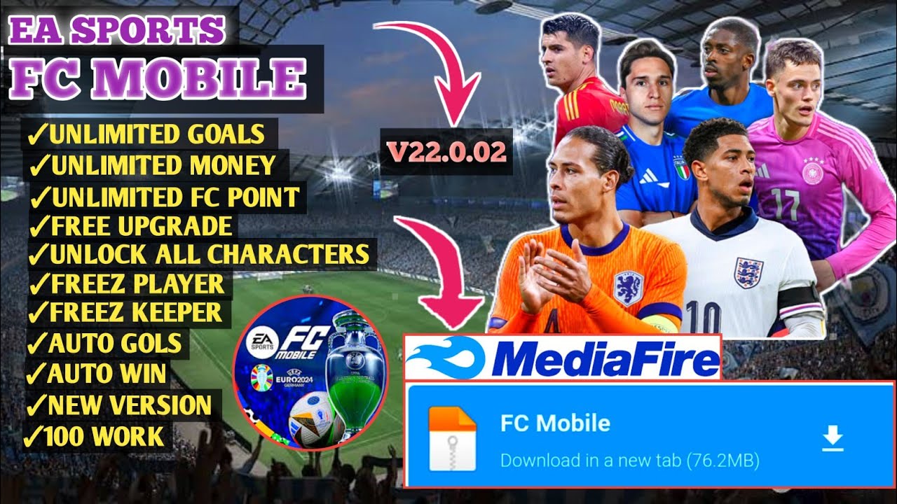 GREAT UPDATE !! EA SPORTS FC MOBILE MOD MUNU V 22.0.02 UNLOCK ALL ...