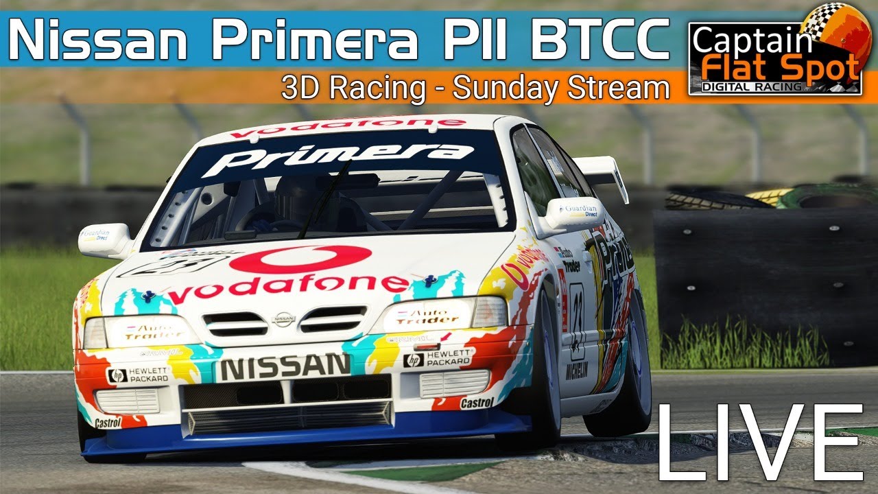 BTCC Nissan Primera - Sunday 3D racing - YouTube