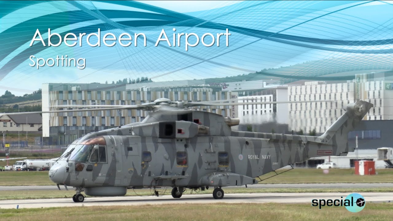 Aberdeen Airport Helicopter Spotting | MERLIN MK2, Sikorsky S-92A ...