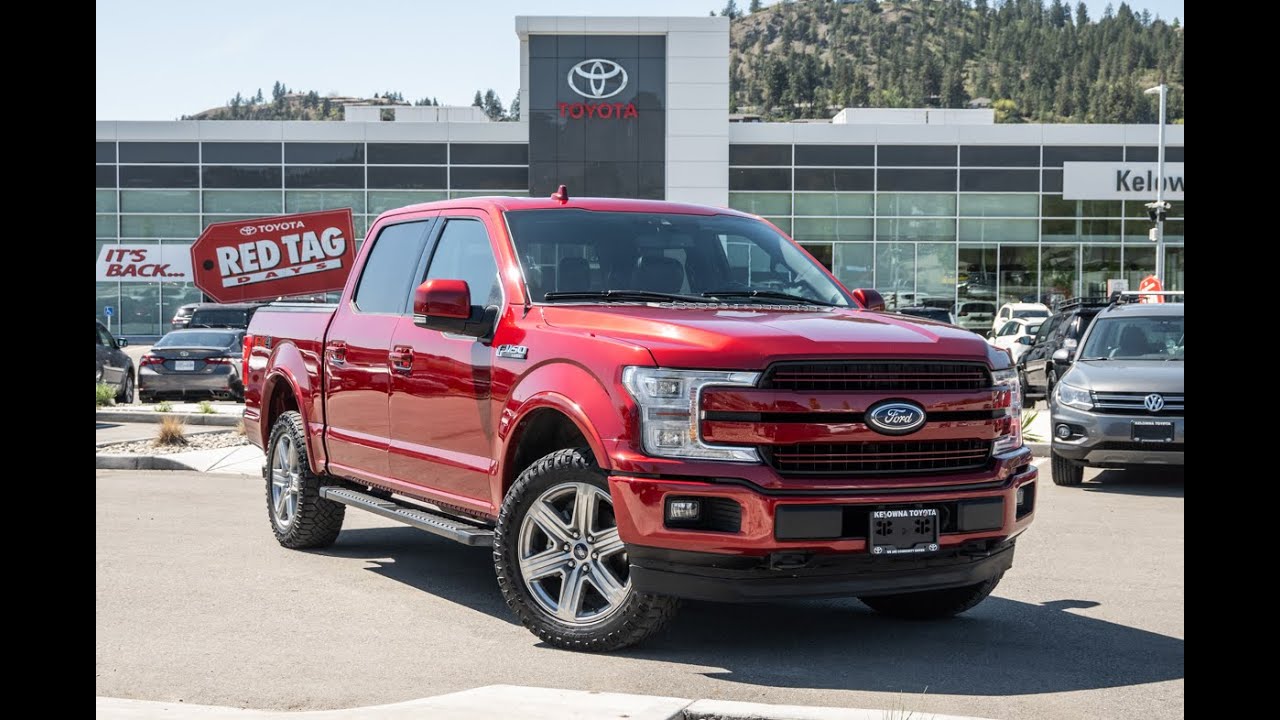 Red 2018 Ford F-150 Lariat SuperCrew 4x4 Walkaround - Kelowna Toyota ...