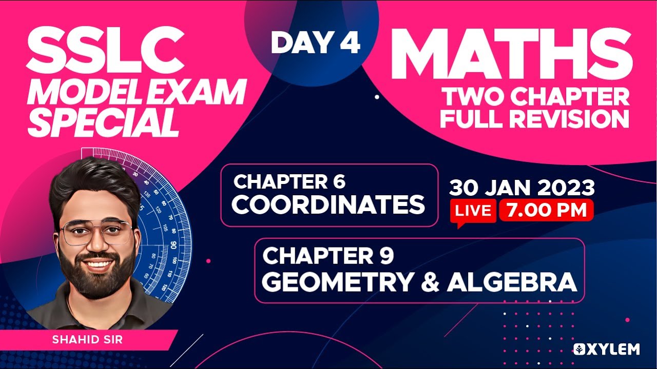 SSLC Maths Model Exam Special - Coordinates & Geometry And Algebra ...