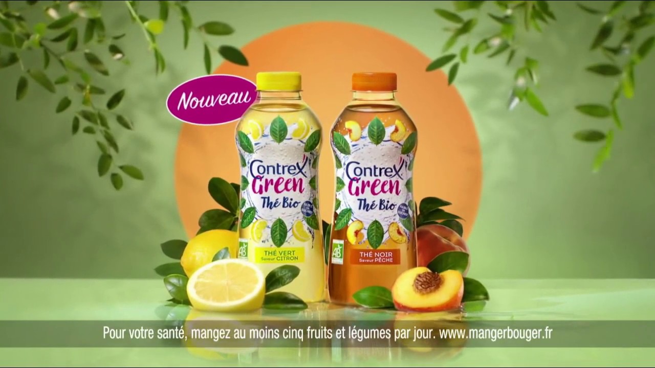 Contrex Green Thé bio "une délicieuse infusion faible en sucre" Pub 17s ...