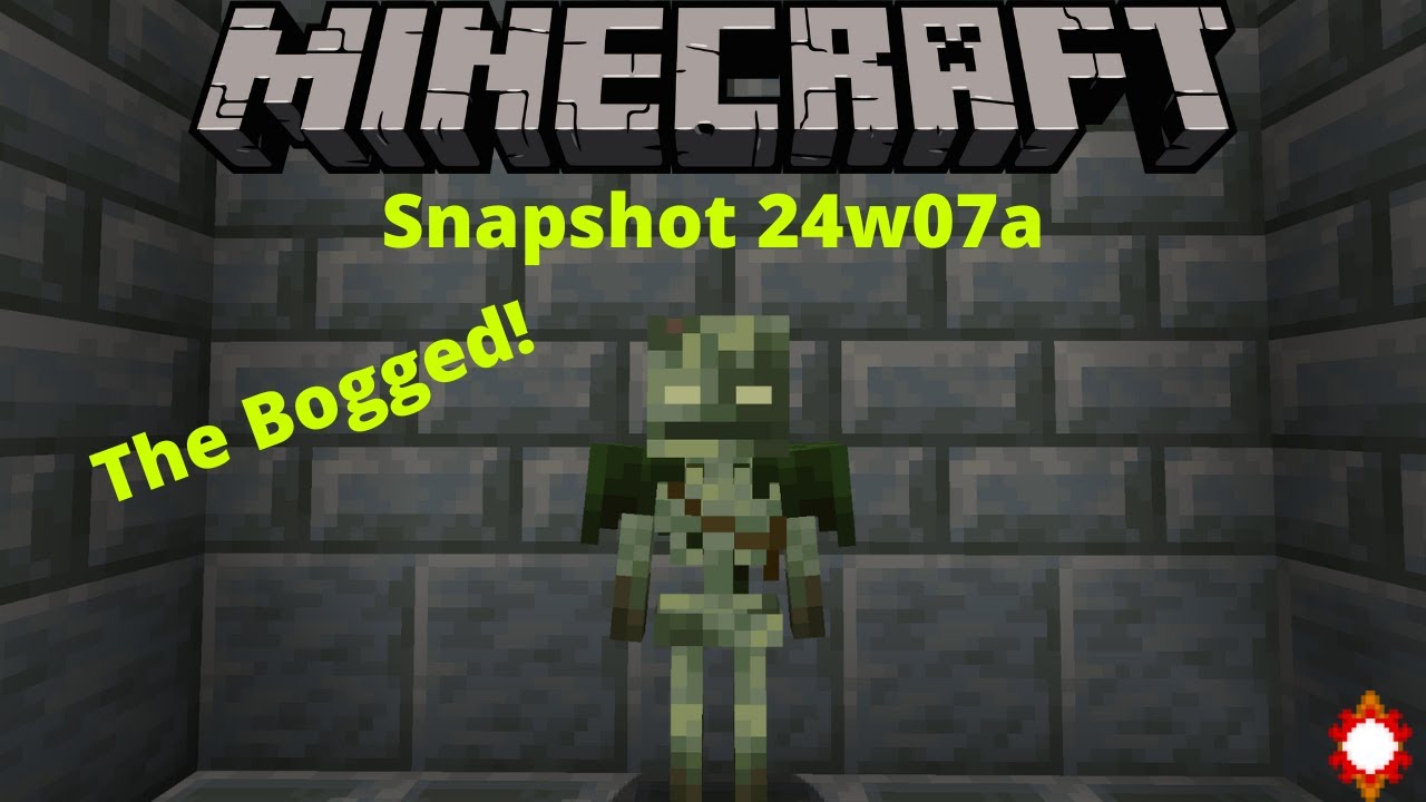 Minecraft Snapshot 24w07a -New Mob, The Bogged Skeleton!- - YouTube