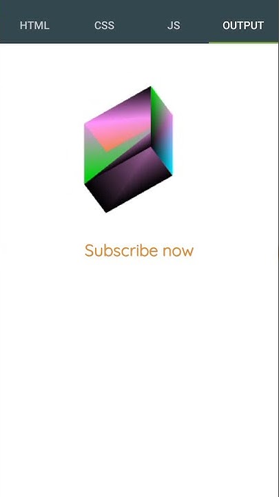 My first webgl colourful cube - YouTube