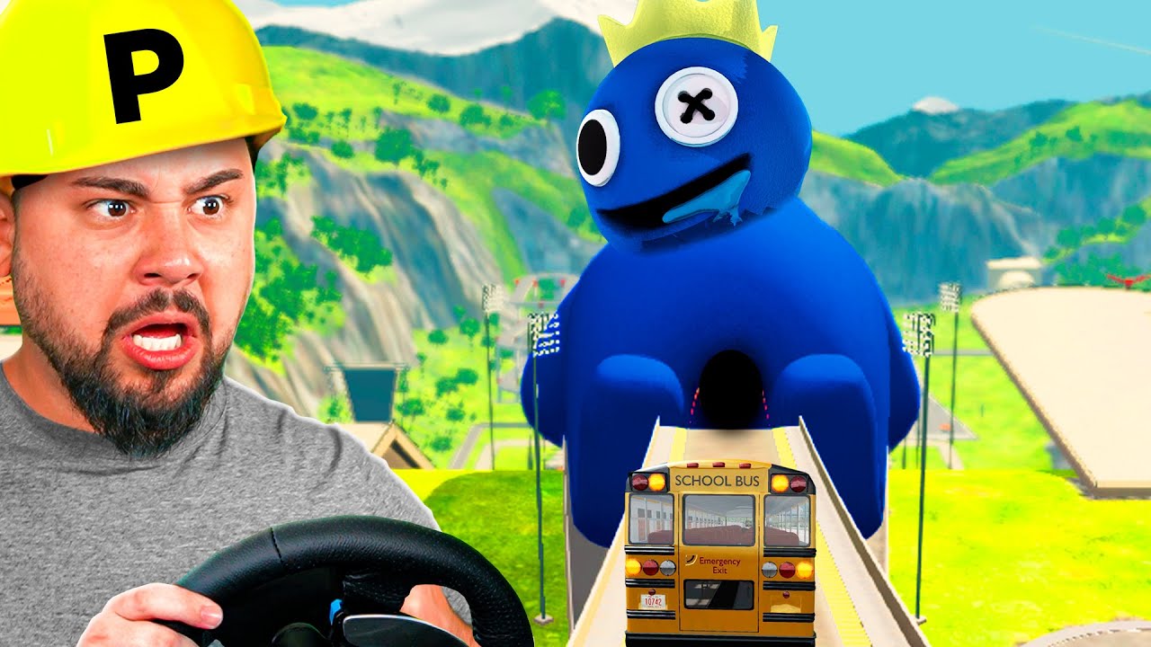 MIT DEM SCHULBUS in RAINBOW FRIENDS?! 😂 (BeamNG Drive) - YouTube