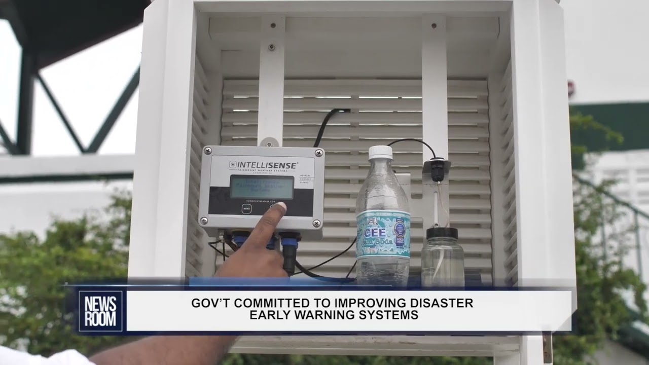 GOV’T COMMITTED TO IMPROVING DISASTER EARLY WARNING SYSTEMS | NEWSFeed GY