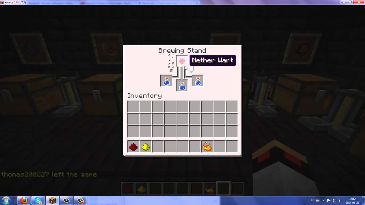 Comment faire une potion de force dans minecraft - YouTube