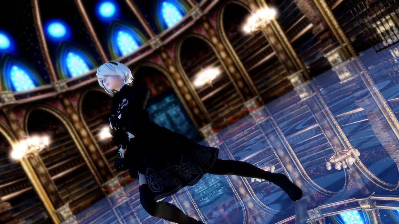 【MMD】Pink Cat NieR:Automata 2B【ray-MMD】 - YouTube