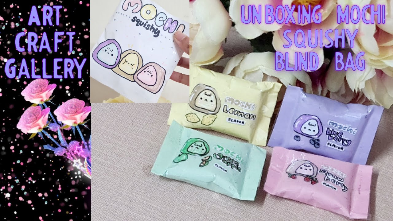mochi squishy blind bag with paper unboxing ||squishy blind bag ...
