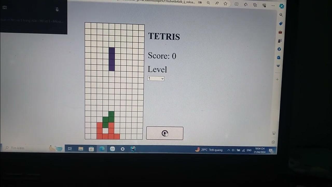 Demo Game Tetris - YouTube