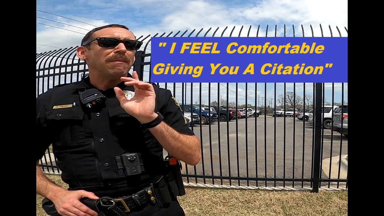 Officer Feels Comfortable Issuing Citation for Public Recording - YouTube