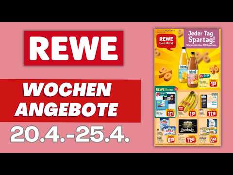 REWE Prospekt aktuell 📄 Exklusive Rabatte & App-Highlights! Angebote ab Montag 20.4.2026.
