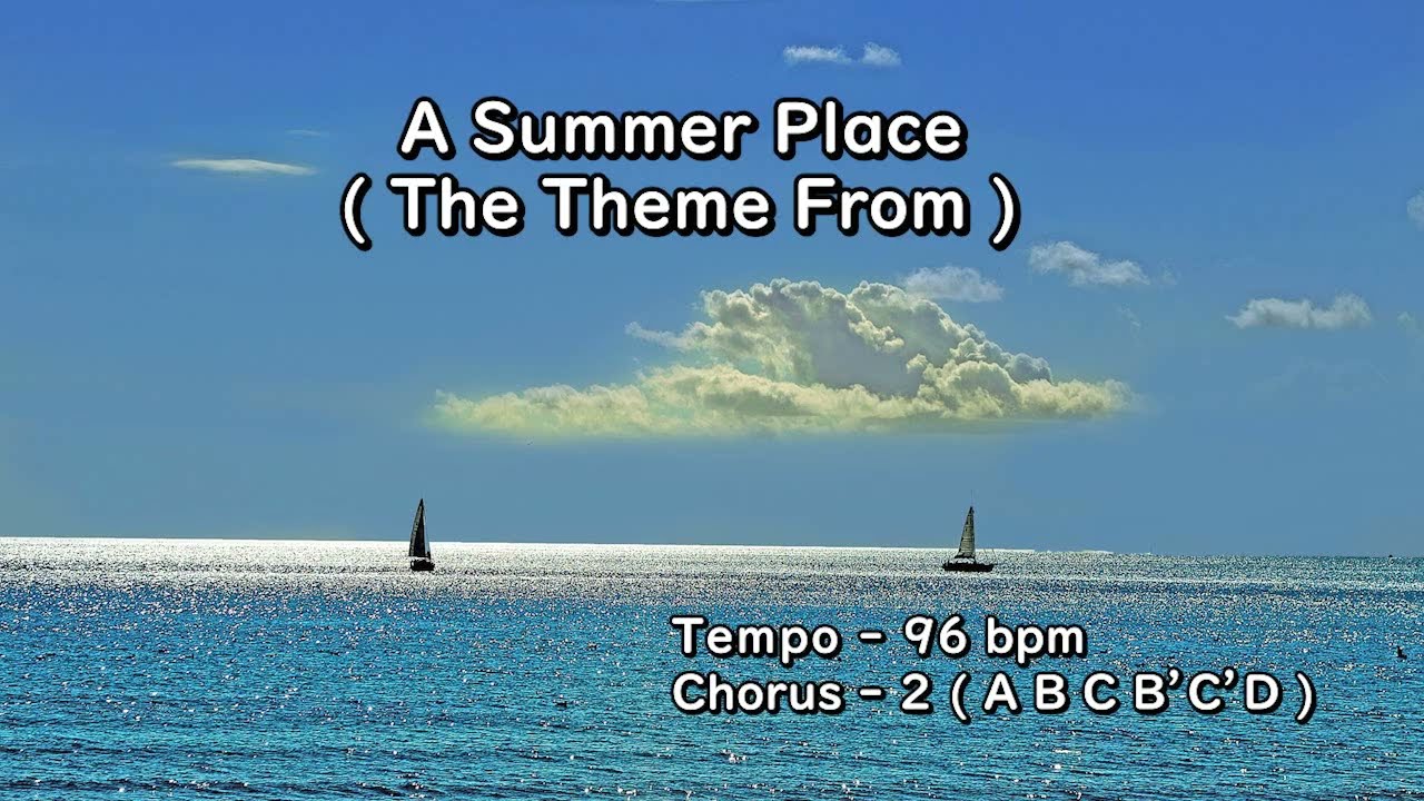 A Summer Place ( The theme from ) - B.T ( 🎷 Eb ) Melody & Solo - YouTube