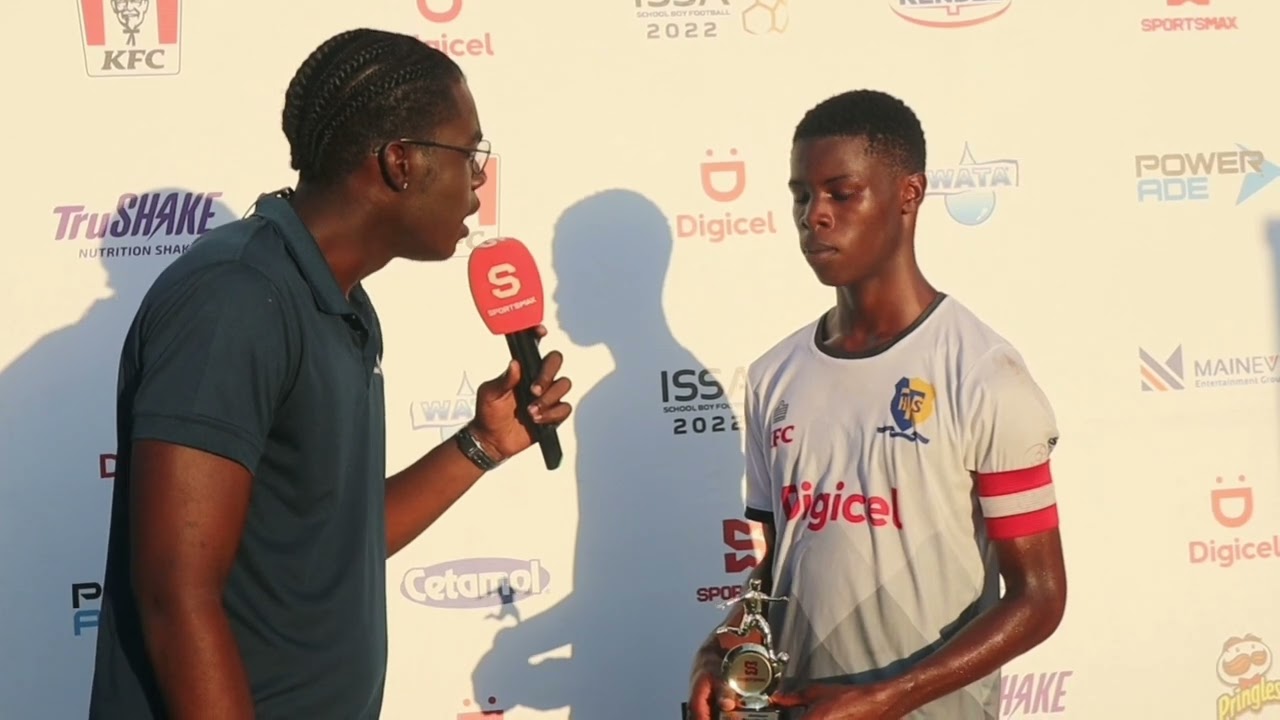 Edwin Allen man of the match interview 1 Nil WIN against McGrath High ...