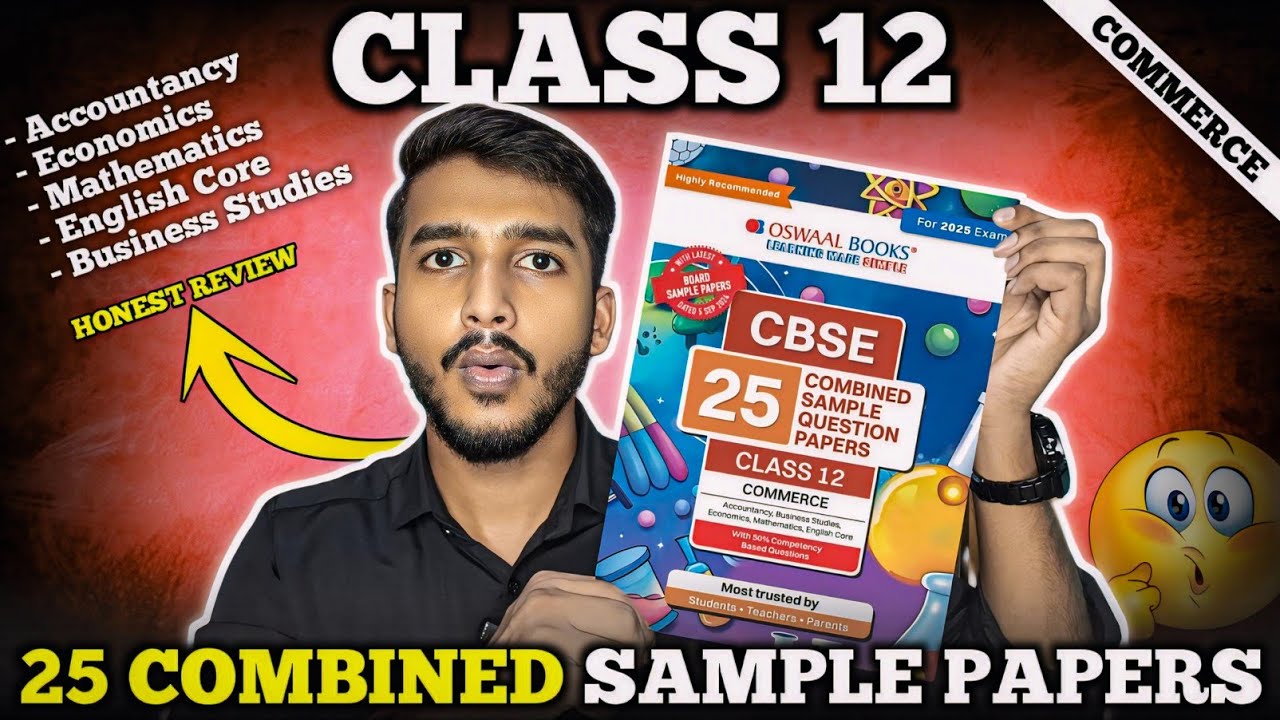 Best Sample Paper Book for Class 12 CBSE Commerce 2025 | Oswaal 25 ...