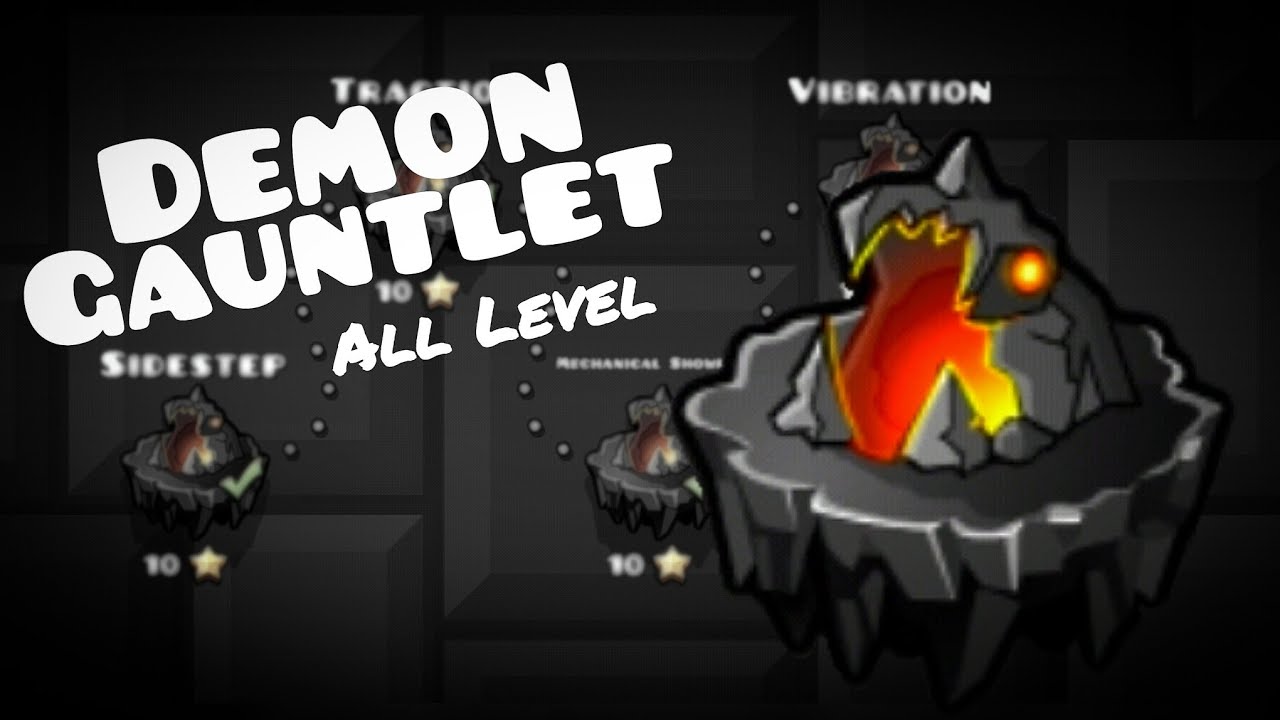 【ジオメトリーダッシュ】Demon Gauntlet 全Level集【Geometry Dash】 - YouTube