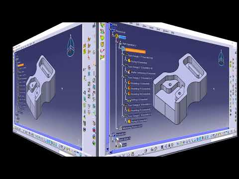 Generate APT code and NC code in CATIA V5 - YouTube