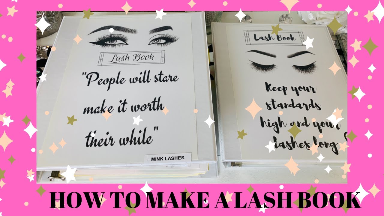 HOW TO MAKE A LASH BOOK | HOW TO ORGANIZE EYELASHES DIY - YouTube