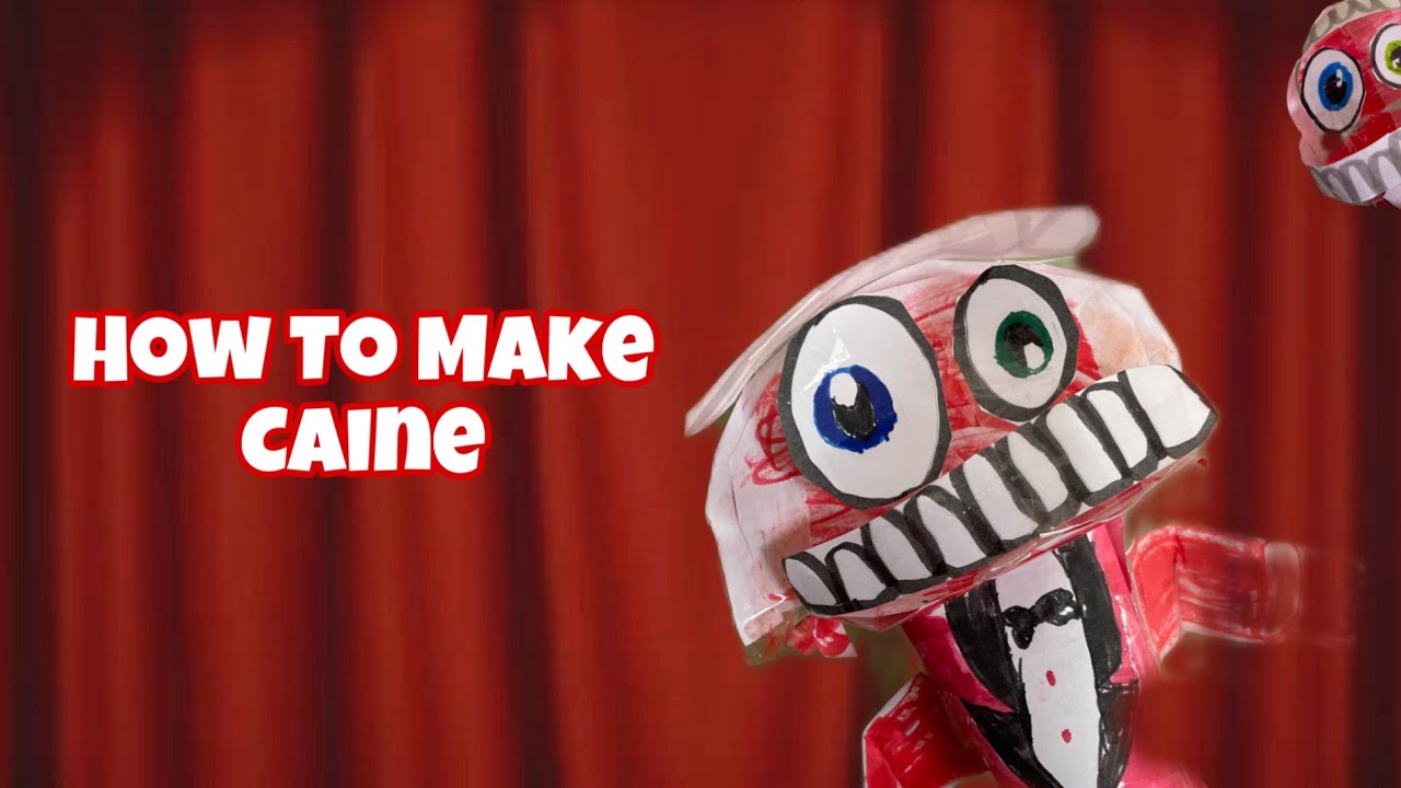 How To Make Caine Paper Plush! - YouTube