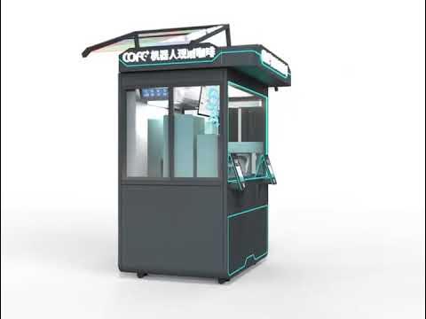Robot Coffee Kiosk COFE+ - YouTube