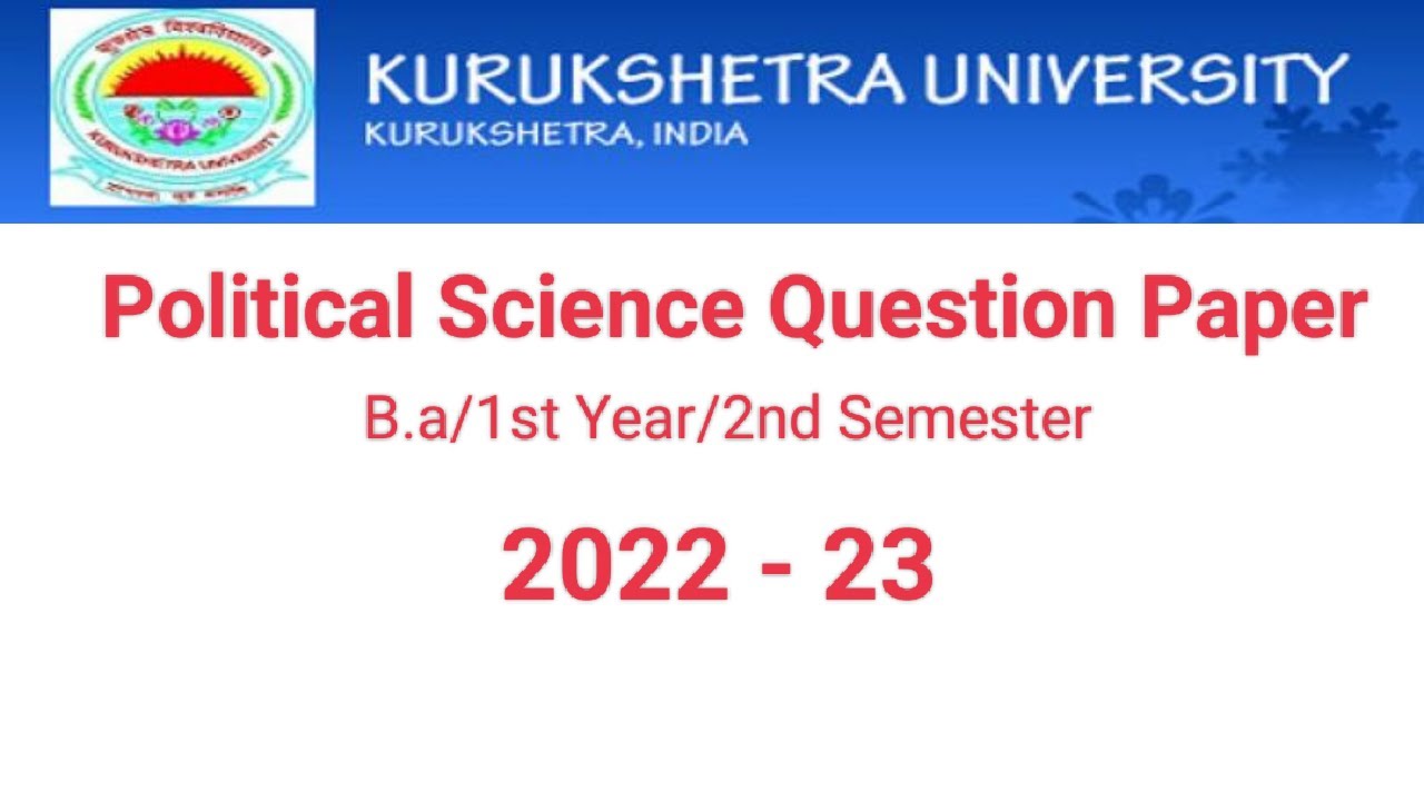 Political Science Question Paper B A 1st Year 2nd Semester political-science-question-paper-b-a-1st-year-2nd-semester