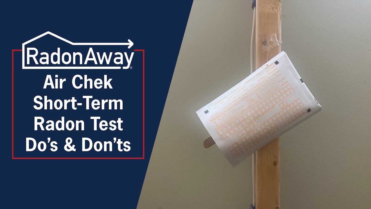 RadonAway Air Chek Short-Term Radon Test Do's & Don'ts - YouTube