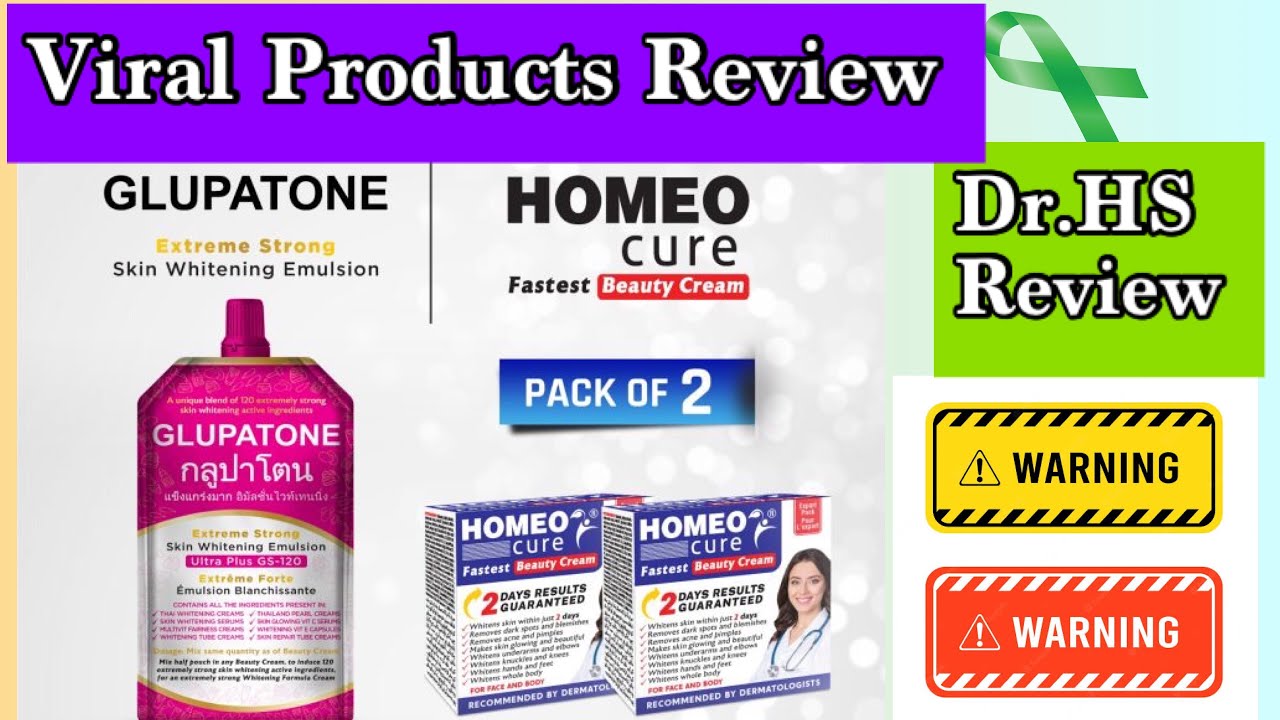 Glupatone Whitening Emulsion+ Homeo Care Beauty Cream| Most Viral Skin ...