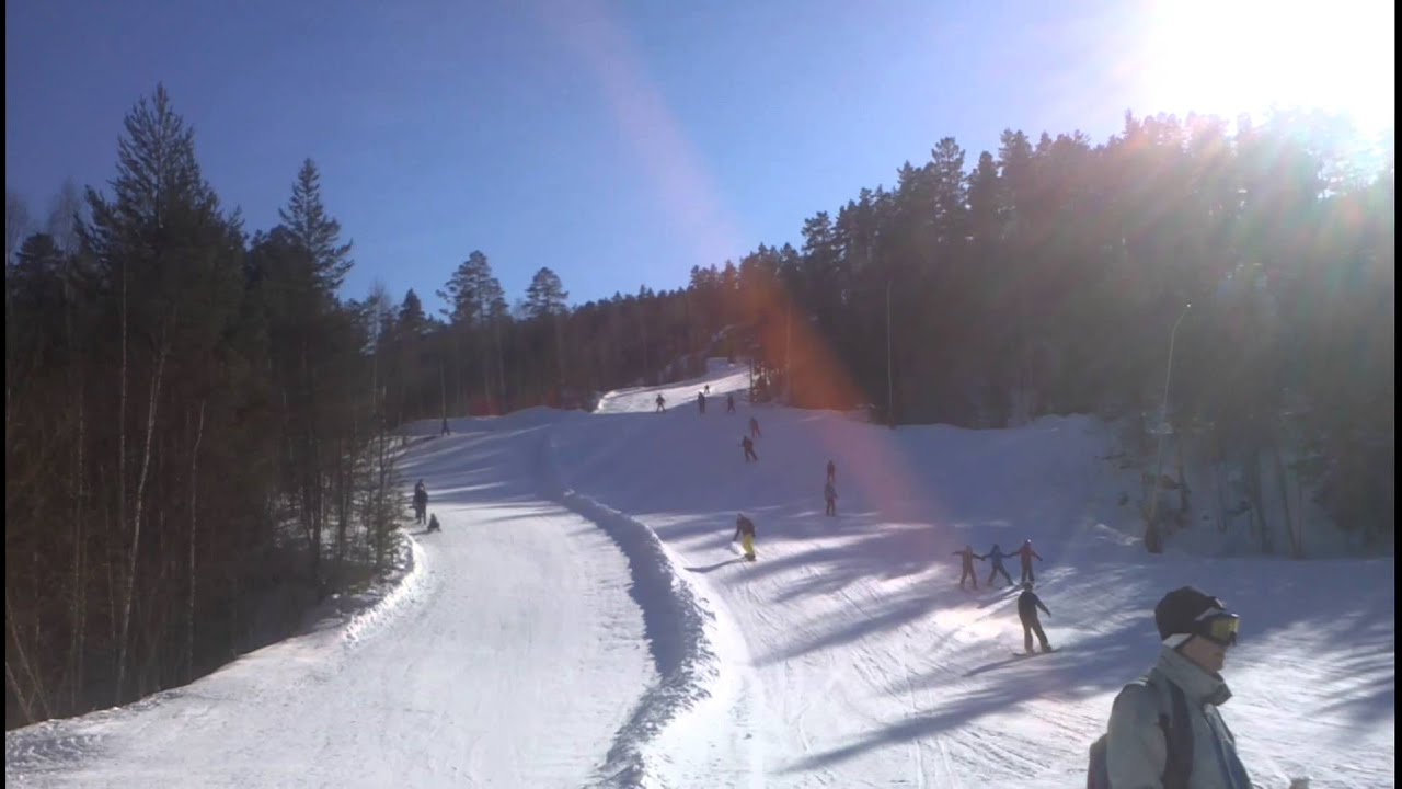 Julie koser seg i kongsberg skisenter - YouTube