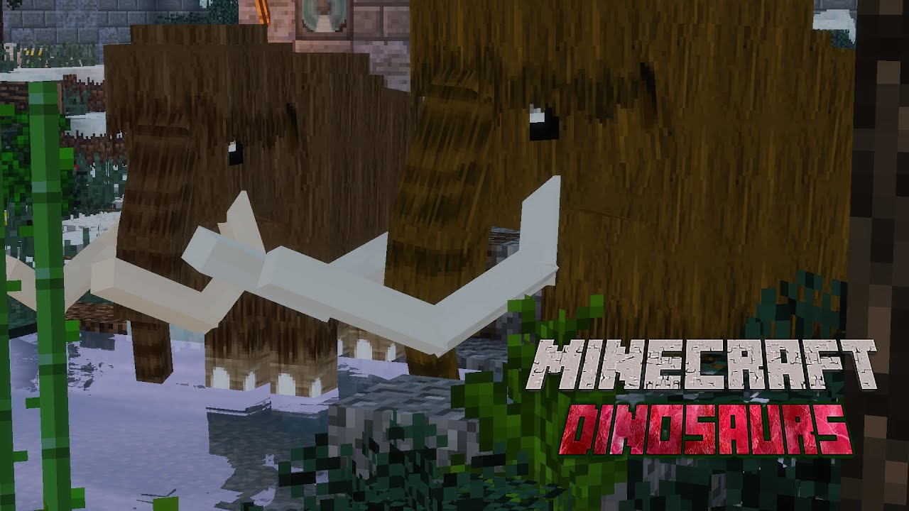New Mammoth Texture |Ep38| Minecraft Dinosaurs - YouTube