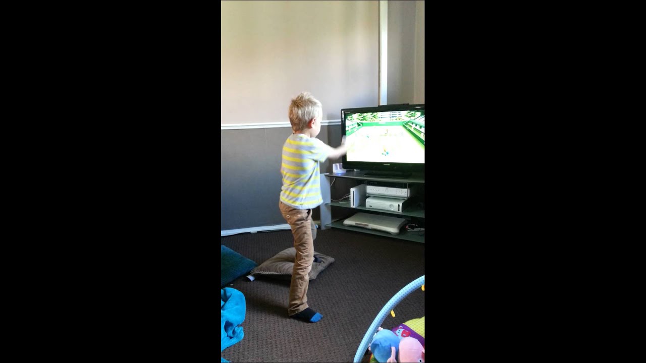 Kid breaks tv - YouTube