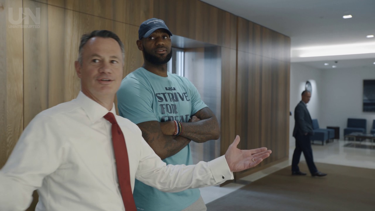 LeBron James makes surprise visit to thank Goodyear employees - YouTube