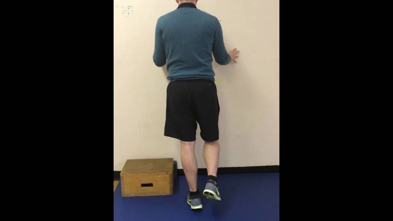 Isometric Heel Raise (Knee Straight) - YouTube