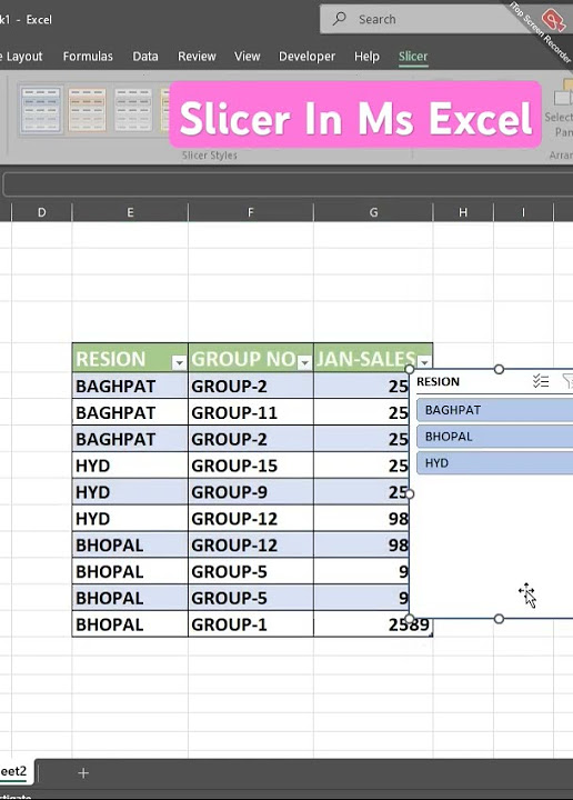 How To Use Slicer In Excel Excel Shorts Reels Msexcel Excelformula Viralvideo Youtube