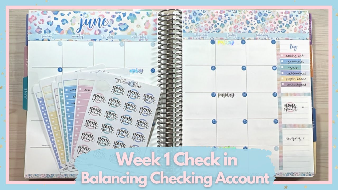 June Week 1 Check In | New Savings Challenge | Balancing our Checking ...