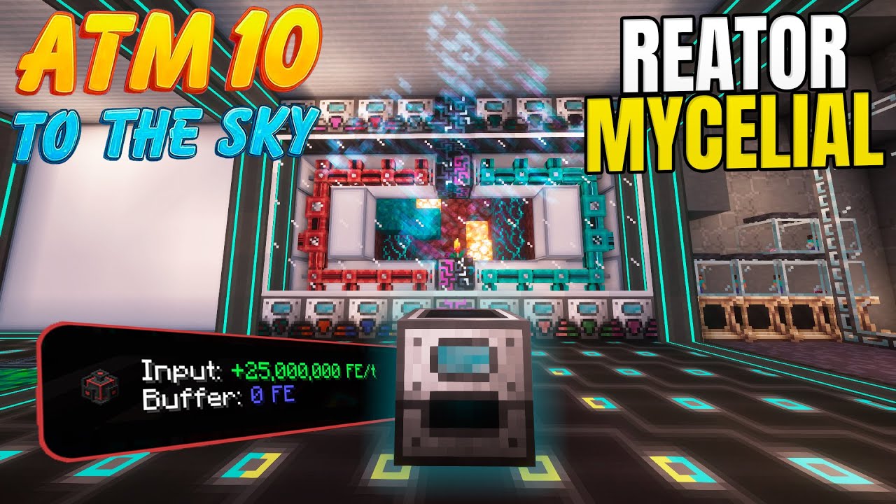 REATOR MYCELIAL: GERA 25 MILHÕES E É FÁCIL DE FAZER !! ATM 10 TTS - YouTube