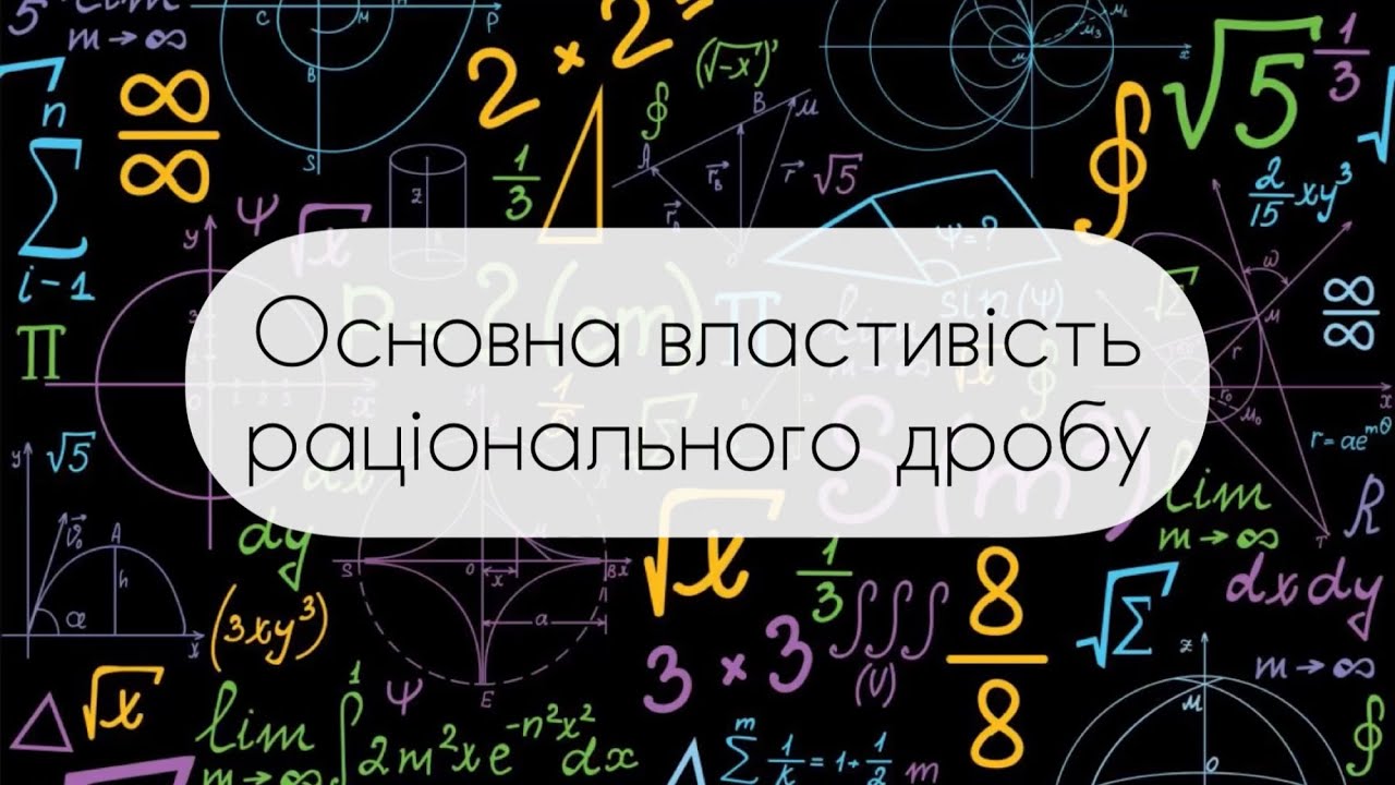 Алгебра 8 клас №2 Основна властивість раціонального дробу Скорочення
