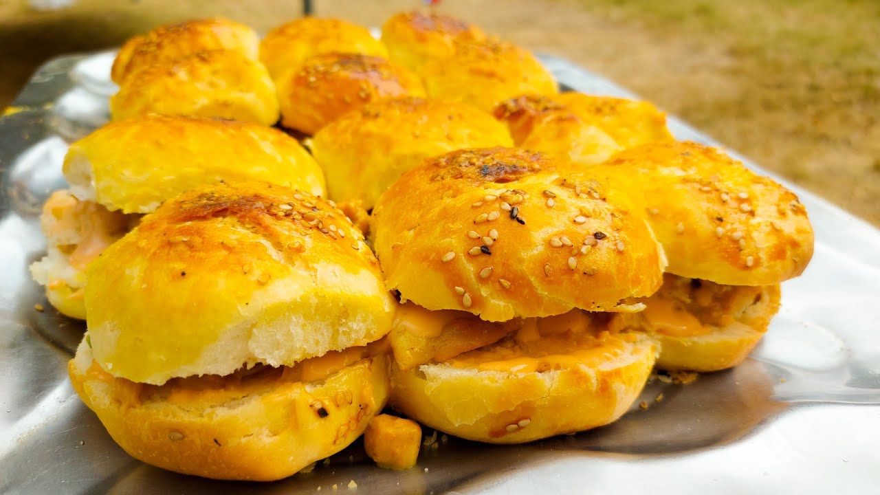 mini burger recipe by foodie without oven - YouTube