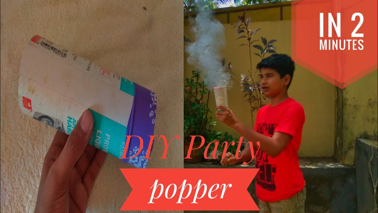 How to make a party popper/ALAN INVENTION WORLD/ - YouTube