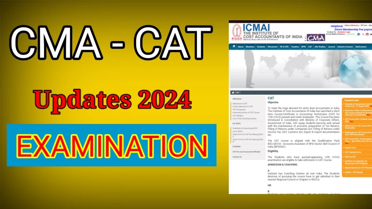 CMA-CAT new updates #icmai#cmacat#cat - YouTube