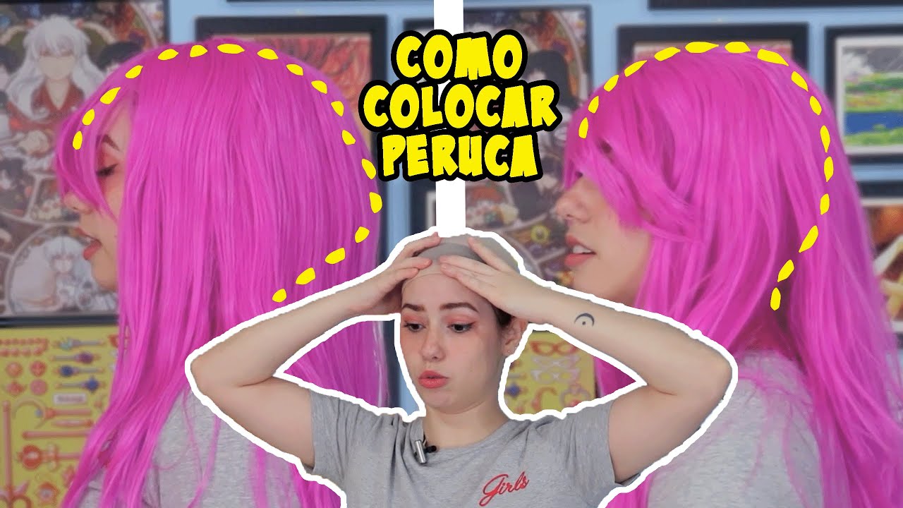 Tutorial: Como colocar sua Peruca │Obsidiana Cosplay - YouTube