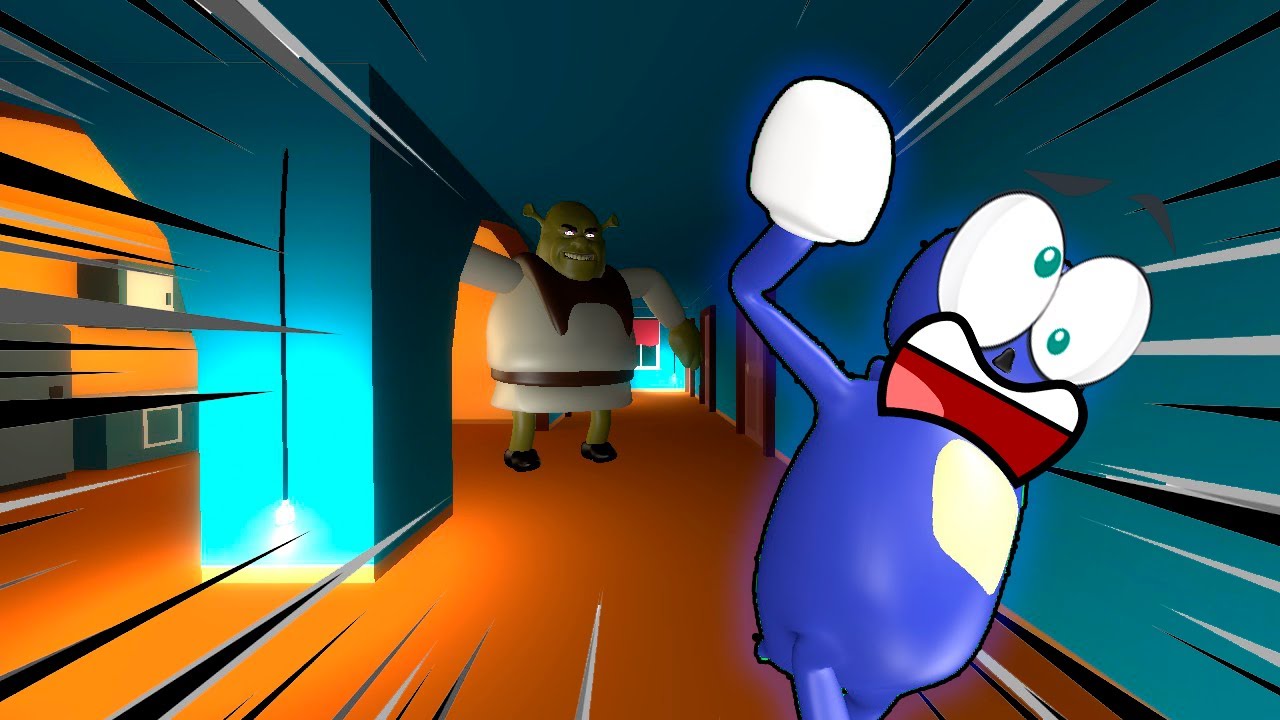 SHREK GHOST NOOB Broke Into My HOUSE and Arranged a Party in Garry`s ...