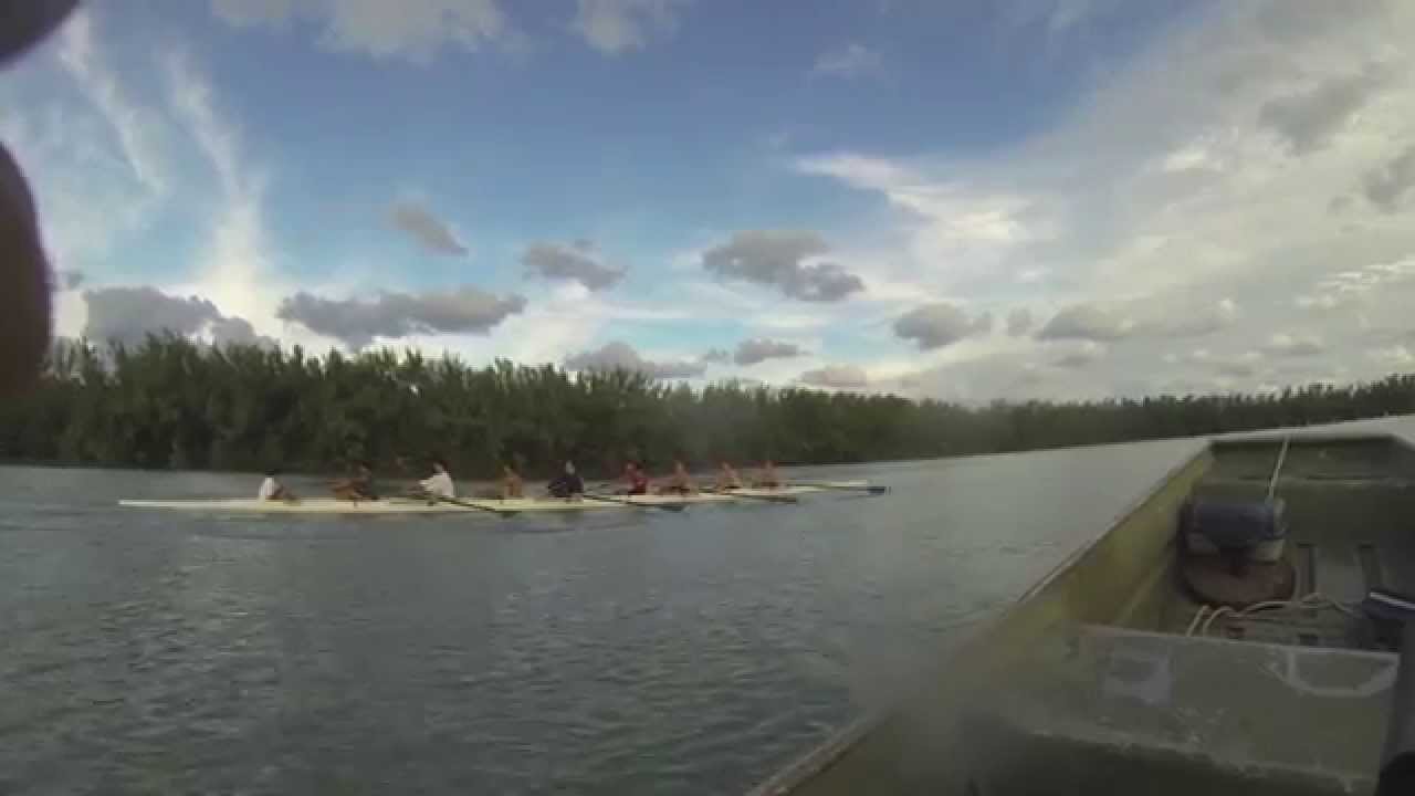 A Day On The Water- Miami Rowing Club Men's Novice 8 - YouTube