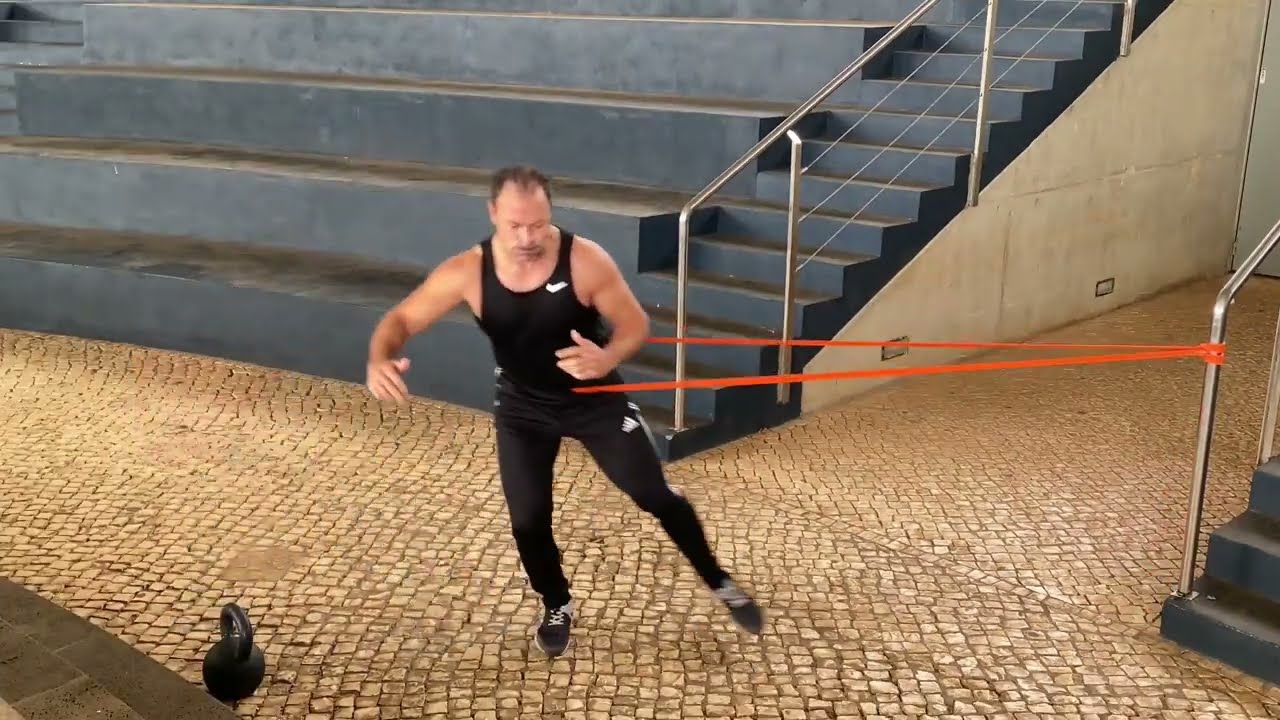 Kettlebell & Loop Bands Athletics Workout - YouTube